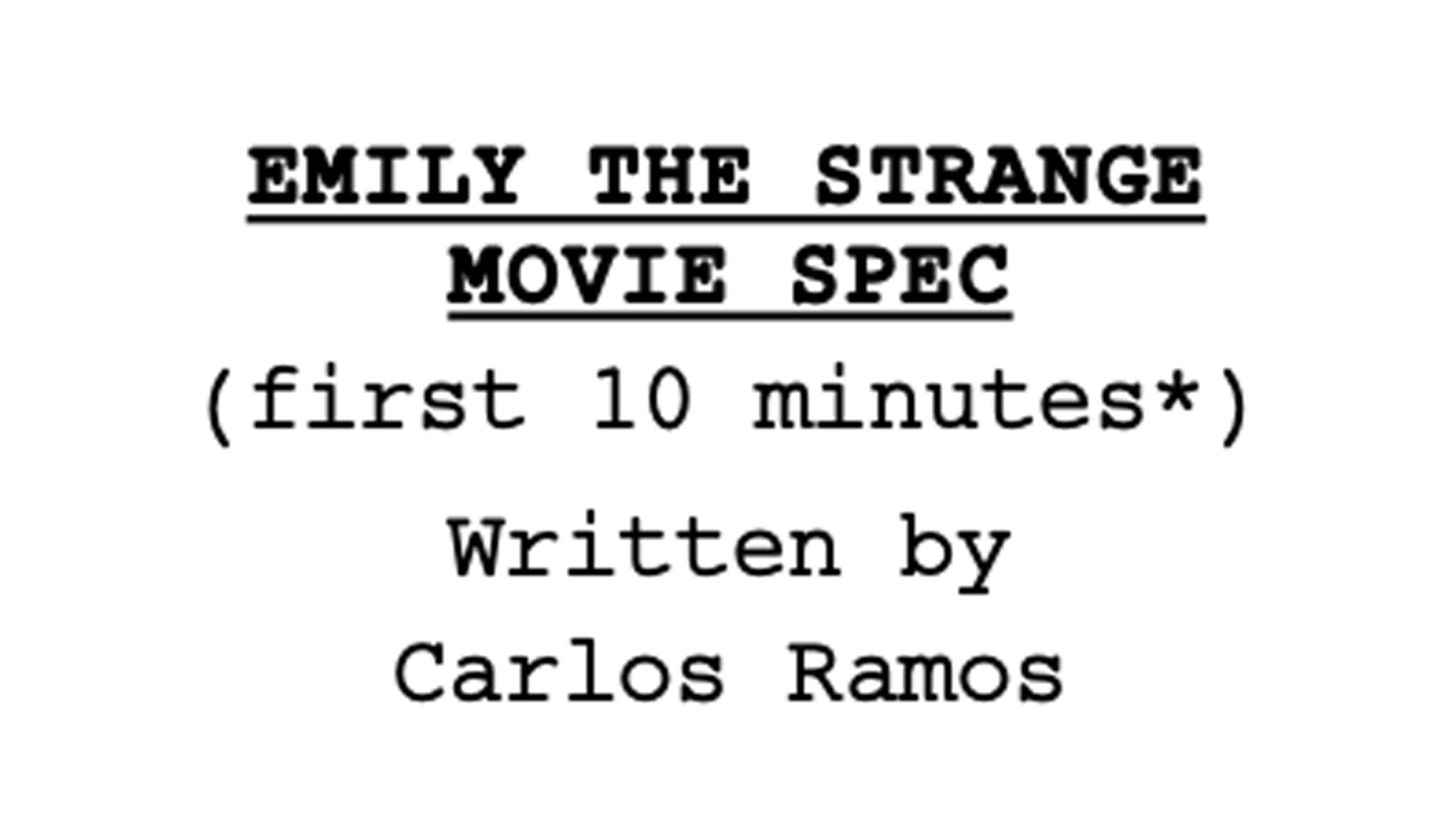 WRITER – Carlos Ramos Director, Animator, Artist